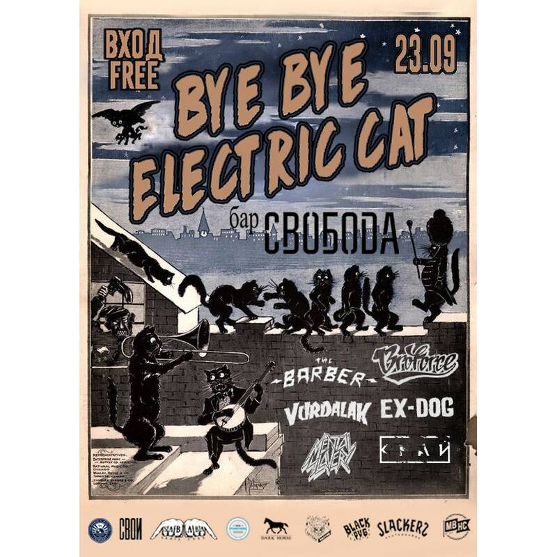 Концерт «Bye Bye Electric Cat» — Вход свободный